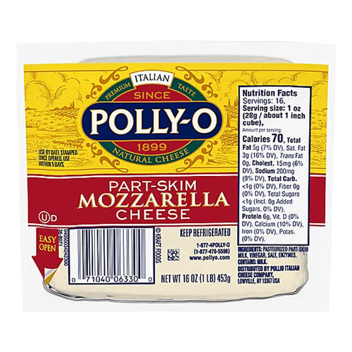 Polly-O Part-Skim Milk Mozzarella Cheese 16 Oz – Beneprice Market