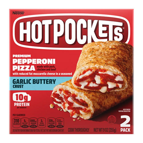 Nestle HotPockets Pepperoni Pizza 10G Protein 9oz 2 Pack – Beneprice Market
