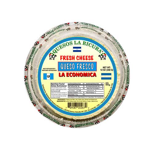 Queso Fresco La Económica 12oz Redondo Quesos La Ricura – Beneprice Market
